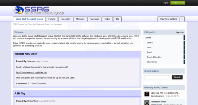 Sonic Stuff Research Group — Sonic SCANF Info