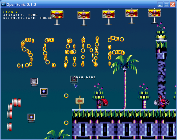 Open Sonic — Sonic SCANF Info